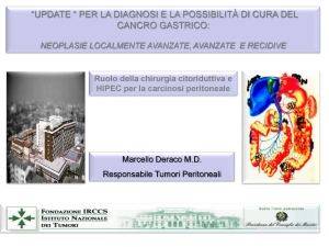 Carcinosi Peritoneale/Metastasi Peritoneali da Carcinoma Gastrico ...